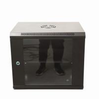 China 9U Wall Mount Cabinet 19 Inches Toughened Glass Door or Mesh Door 530*400*450 ISO9001 2000 OEM for sale