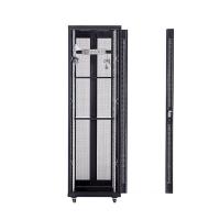 China 600mm Width 19-inch Network Cabinet Rack with Front Door Toughened Glass 600*600*2000mm for sale