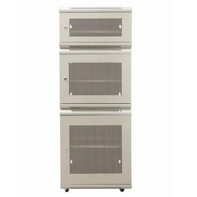 China 400mm Depth 19 Inch Network Server Rack for Wall Mount Cabinet and Toughened Glass Door for sale