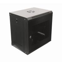 China 400mm Depth 19 Inch Network Server Rack for Wall Mount Cabinet and Toughened Glass Door for sale