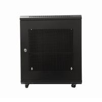 China 400mm Depth 19 Inch Network Server Rack for Wall Mount Cabinet and Toughened Glass Door for sale