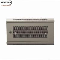 China IP20 Protection Level 4U Network Wall Mount Cabinet Enclosure with Locking Glass Door for sale