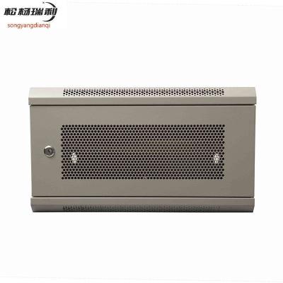 China IP20 Protection Level 4U Network Wall Mount Cabinet Enclosure with Locking Glass Door for sale