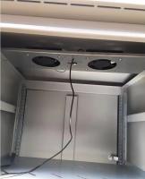 China Stainless Steel 38U 19'' 600*600 Outdoor Rainproof Cabinet Customized Grey RAL7035 for sale