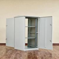 China Stainless Steel 38U 19'' 600*600 Outdoor Rainproof Cabinet Customized Grey RAL7035 for sale