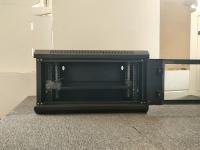 China 19 Inch Rack Mount Network Cabinet Suitable for CCTV Server RAL9005 Black Surface Finish for sale
