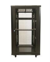 China 18U Server Rack Floor Standing Network Cabinet with Mesh Door RAL7035 Grey Heavy Duty for sale