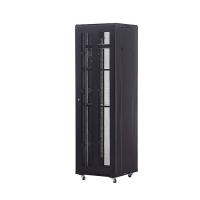 China 600mm 800mm 1000mm 27U Server Rack Cabinet with Mesh Door and Powder Coated Surface for sale