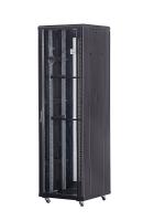 China 600mm 800mm 1000mm 27U Server Rack Cabinet with Mesh Door and Powder Coated Surface for sale