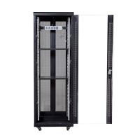 China 600mm 800mm 1000mm 27U Server Rack Cabinet with Mesh Door and Powder Coated Surface for sale