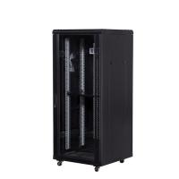 China 18U Server Rack Floor Standing Network Cabinet with Toughened Glass Door or Mesh Door for sale