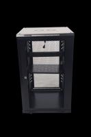 China 18U Server Rack Floor Standing Network Cabinet with Toughened Glass Door or Mesh Door for sale