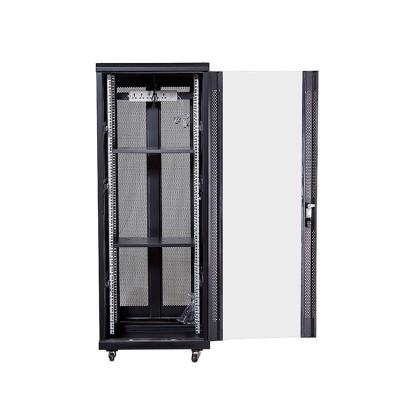 China Modern 18U 800mm Width Server Racks Cabinet with Toughened Glass Door or Mesh Door for sale