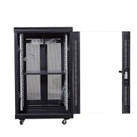 China 18U PDU Power Distribution Unit Rack Cabinet with RAL9005 Black Finish and Materials for sale