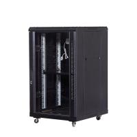 China 18U PDU Power Distribution Unit Rack Cabinet with RAL9005 Black Finish and Materials for sale