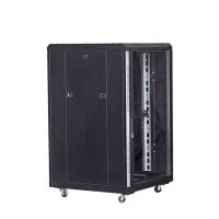 China 18U PDU Power Distribution Unit Rack Cabinet with RAL9005 Black Finish and Materials for sale