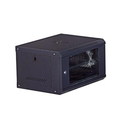 China 6U Server Rack Wall Mount Network Cabinet with Tempered Glass Door and 1.0mm Thickness for sale