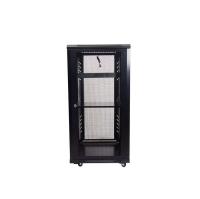 China SPCC Cold Rolled Steel 32U Server Rack with Toughened Glass Door and Cooling Fan for sale