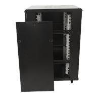 China 600*600*1400 27U Standard 19 Inch Data Center Server Rack Toughened Glass Door Design for sale