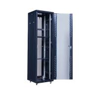 China 600*600 32U Standard 19 Inch Data Server Rack with Cooling Fan and Toughened Glass Door for sale