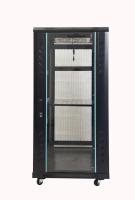 China 600*600 32U Standard 19 Inch Data Server Rack with Cooling Fan and Toughened Glass Door for sale