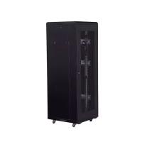 China 27U SPCC Cold Rolled Steel 19 Inch Data Center Server Rack with Tempered Glass Door for sale