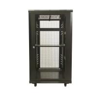 China 600*800*1000mm Standard 19 Inch Data Center Server Rack with 5mm Tempered Glass Door for sale