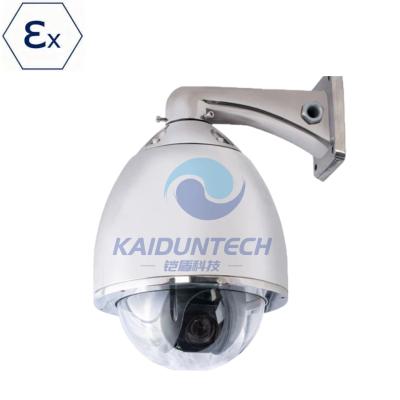 China Atex Approval 4MP 22X Explosion Proof Anti-Corrosion WDR Starlight PTZ Dome IP CCTV Camera for sale