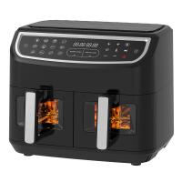 China Dual Basket Air Fryer Visible Transparent Window Two Zone Technology for sale