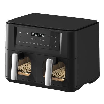 China Double Basket Air Fryer Smart Digital With Visible Window Dual Zone for sale