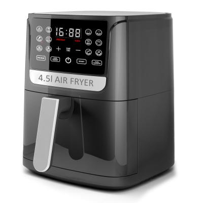 China 4.5L Visual Air Fryer with Silicone Basket Smart Stainless Steel Cooker for sale