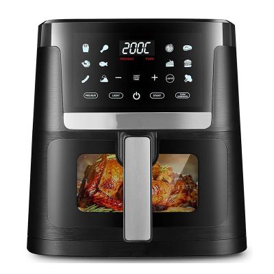 China LED Touch Screen Air Fryer 7L with Window Stainless Steel 12 Presets for sale