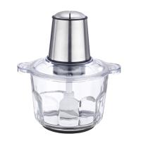 China Professional 2L Stainless Steel Glass Blender Chopper 400W Meat Grinder for sale