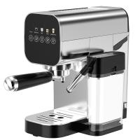 China 15 Bar Espresso Coffee Maker With Manual Milk Frother Latte Cappuccino for sale