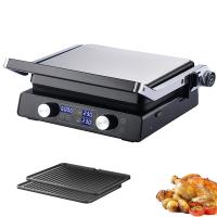 China Digital Display Contact Grill 2000W Adjustable Temperature Knob Timer for sale