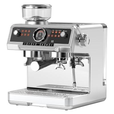 China 2 in 1 Espresso Coffee Maker Built In Grinder 2800W Stainless Steel for sale
