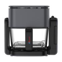 China 2 in 1 Air Fryer 4L with Grill Pan PTFE Non Stick Visible Glass Window for sale