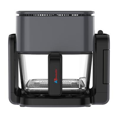 China 2 in 1 Air Fryer 4L with Grill Pan PTFE Non Stick Visible Glass Window for sale