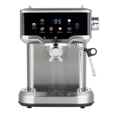 China Stainless Steel Semi Automatic Espresso Coffee Machine 58mm Funnel for sale