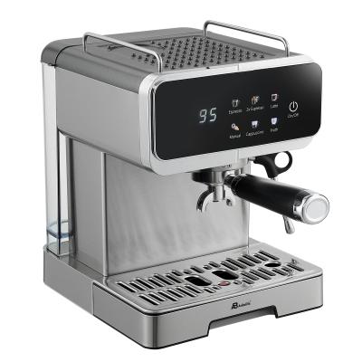 China Full Stainless Steel Espresso Machine LED Touch Screen With Milk Frother for sale