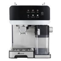 China Full SS Housing LED Touch Screen Espresso Machine With Milk Frother for sale