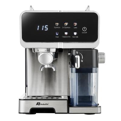 China 20 Bar Espresso Coffee Maker LED Digital Touch Screen With Milk Frother for sale