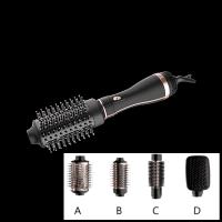 China 1200W Titanium Blow Dryer Brush with 3 Temperature Levels and 1 Year Warranty for Frizz-Free Styling for sale