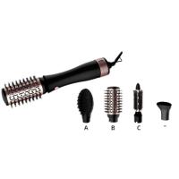 China 1200W Power Hair Dryer Brush with 3 Temperature Levels and 220~240V Voltage for Easy Hair Styling for sale