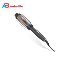 China ANBOLIFE 2 in 1 Heated Round Hot Air Brush with 15s Fast PTC Heating and 32/38mm Barrel for Volumizing and Straightening Hair for sale
