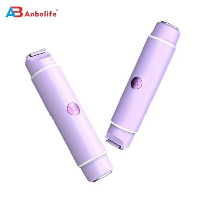 China 2-in-1 Electric Shaver for Women with 90 Min Working Time and 400mAh Battery - Full Body Double Headed Trimmer for sale