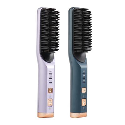 China ANBOLIFE Wireless Rechargeable Mini Hair Straightener with Ceramic Plates for Home Use for sale