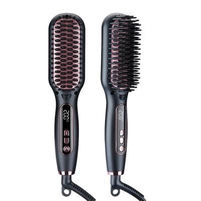 China Mini LCD Display Electric Hair Comb with 42W Power and 10 Temperature Levels for Dual-Purpose Styling for sale