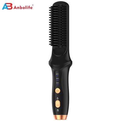 China USB Rechargeable Cordless Hair Straightener Brush with 38W Power and 1-3h Charging Time for Easy Styling for sale