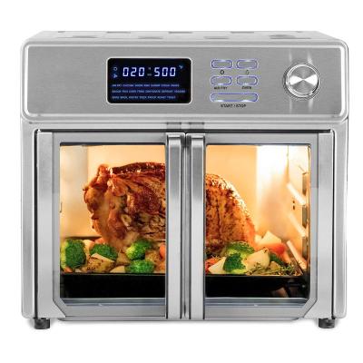 China Stainless Steel French Door Air Fryer Oven 1700W Oil Free Healthy for sale